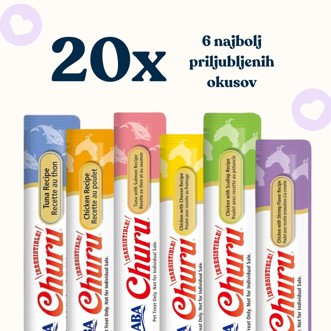 Inaba Cat Churu Purée Variety Box – 120 × 14 g — Mačja Mati